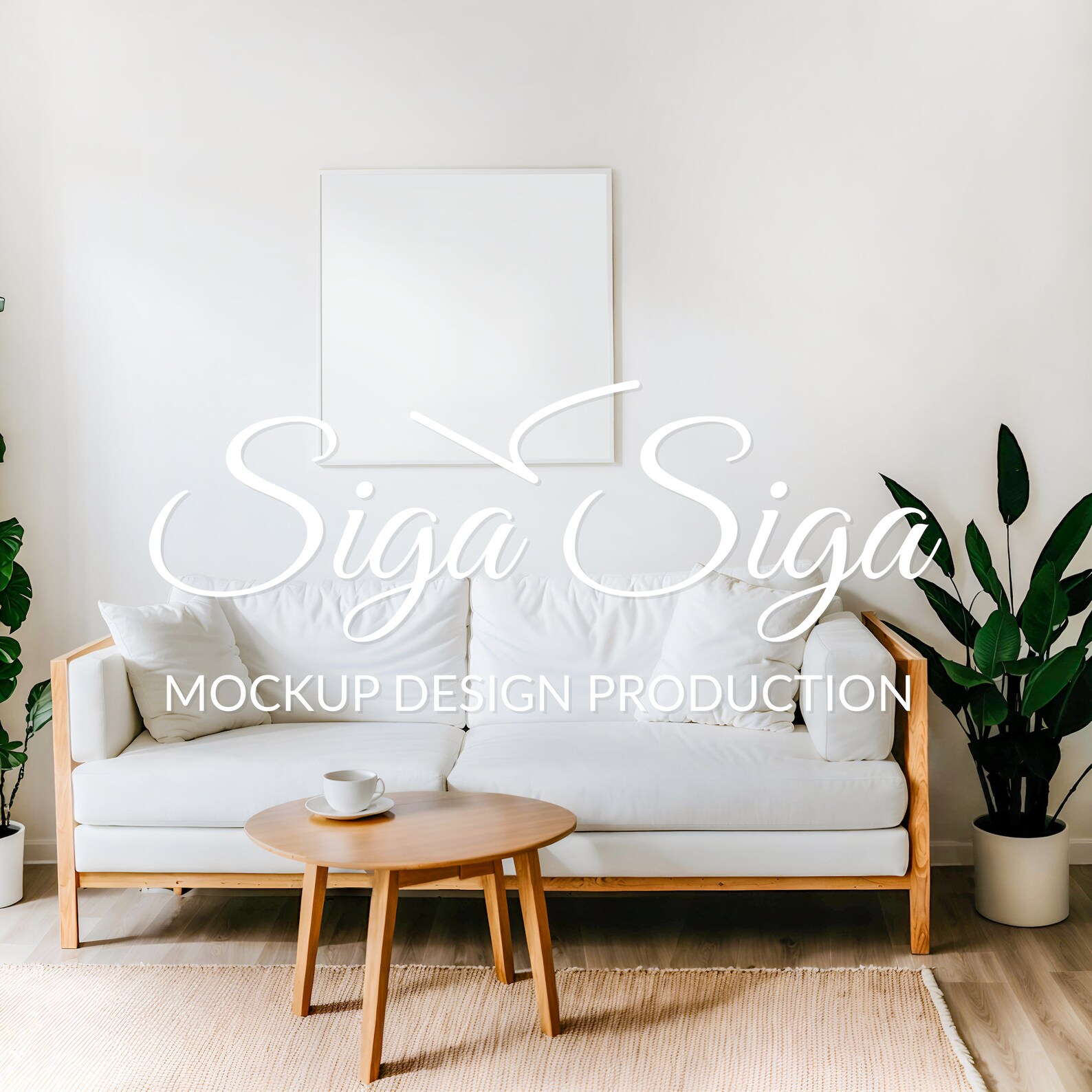 Frame Mockup Ratio 1x1 one Frame Mockup Photoshop Mockup for Poster ...