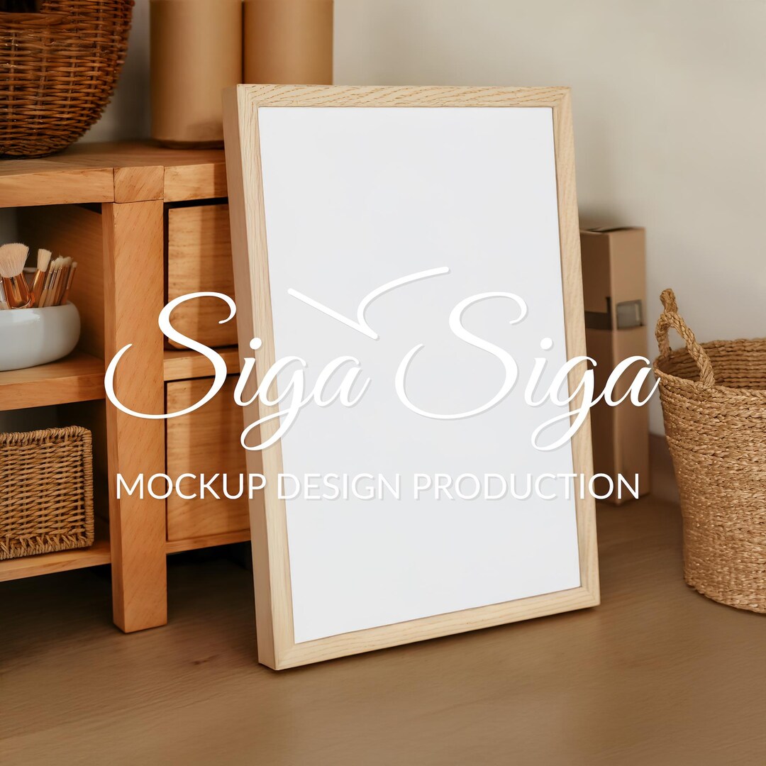 Stylish 3x4 Frame Mockup for Canvas Art | Elegant Poster Display ...