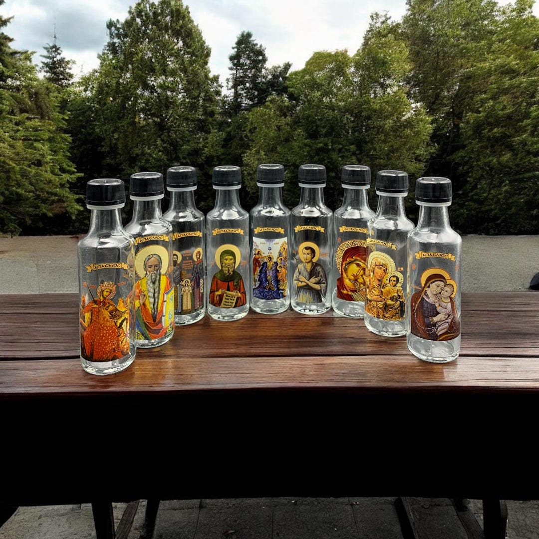 Holy Water Bottle – Durable Glass and High-temperature Decal - Etsy