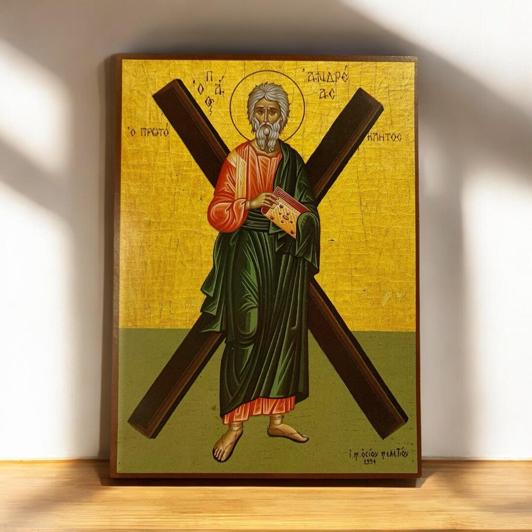 Saint Andrew the First-called – Handmade MDF Wood Icon - Etsy