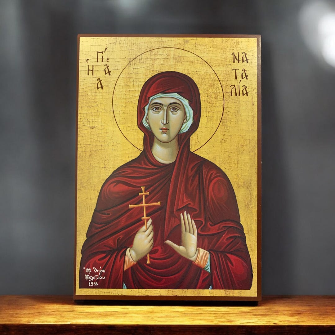 Handmade Saint Natalia Byzantine Icon, Wood Orthodox Art - Etsy