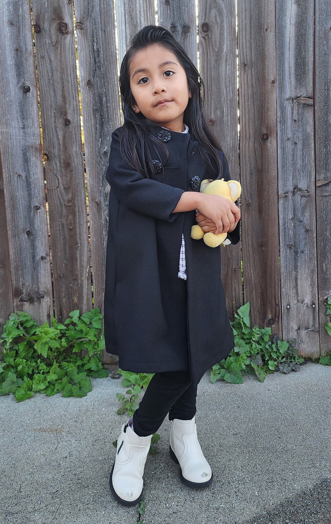 Classic Elegant Black Swing Coat Spring and Fall Cozy Coat Gothic Black ...