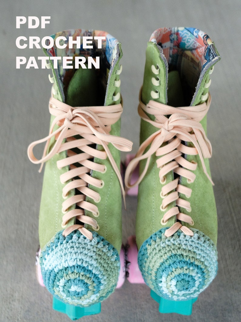 Roller Skate Toe Guard CROCHET PATTERN Solid Color/ombre & Stripes - Etsy