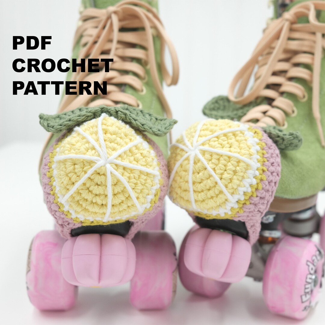 Roller Skate Toe Guard CROCHET PATTERN Pink Lemonade - Etsy