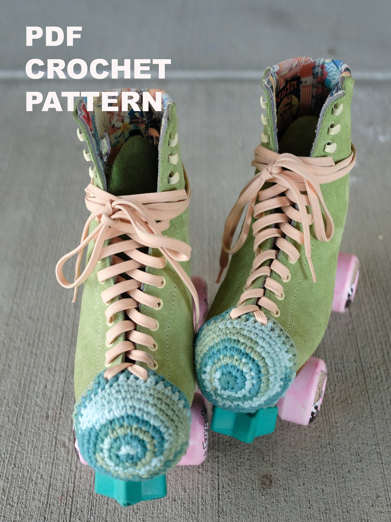 Roller Skate Toe Guard CROCHET PATTERN Solid Color/ombre & Stripes - Etsy