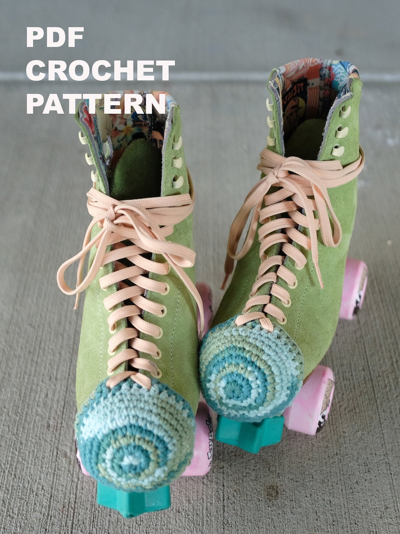 Roller Skate Toe Guard CROCHET PATTERN Solid Color/ombre & Stripes - Etsy