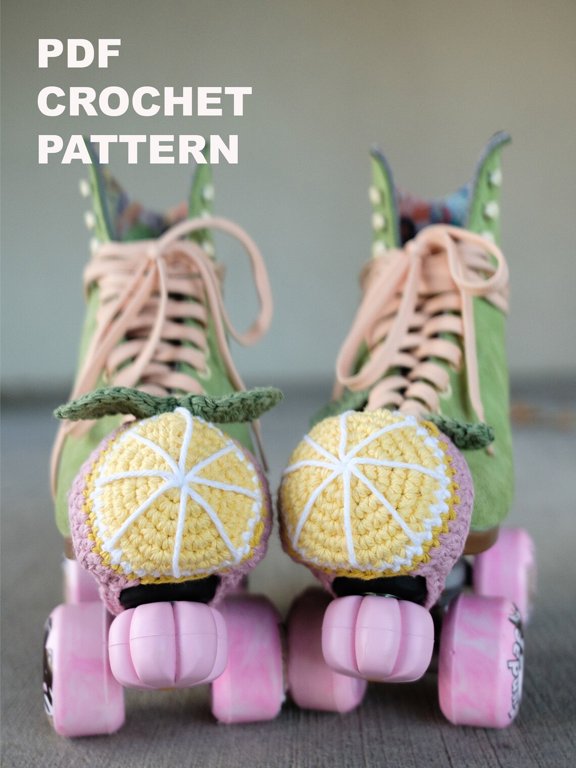 Roller Skate Toe Guard CROCHET PATTERN Pink Lemonade - Etsy