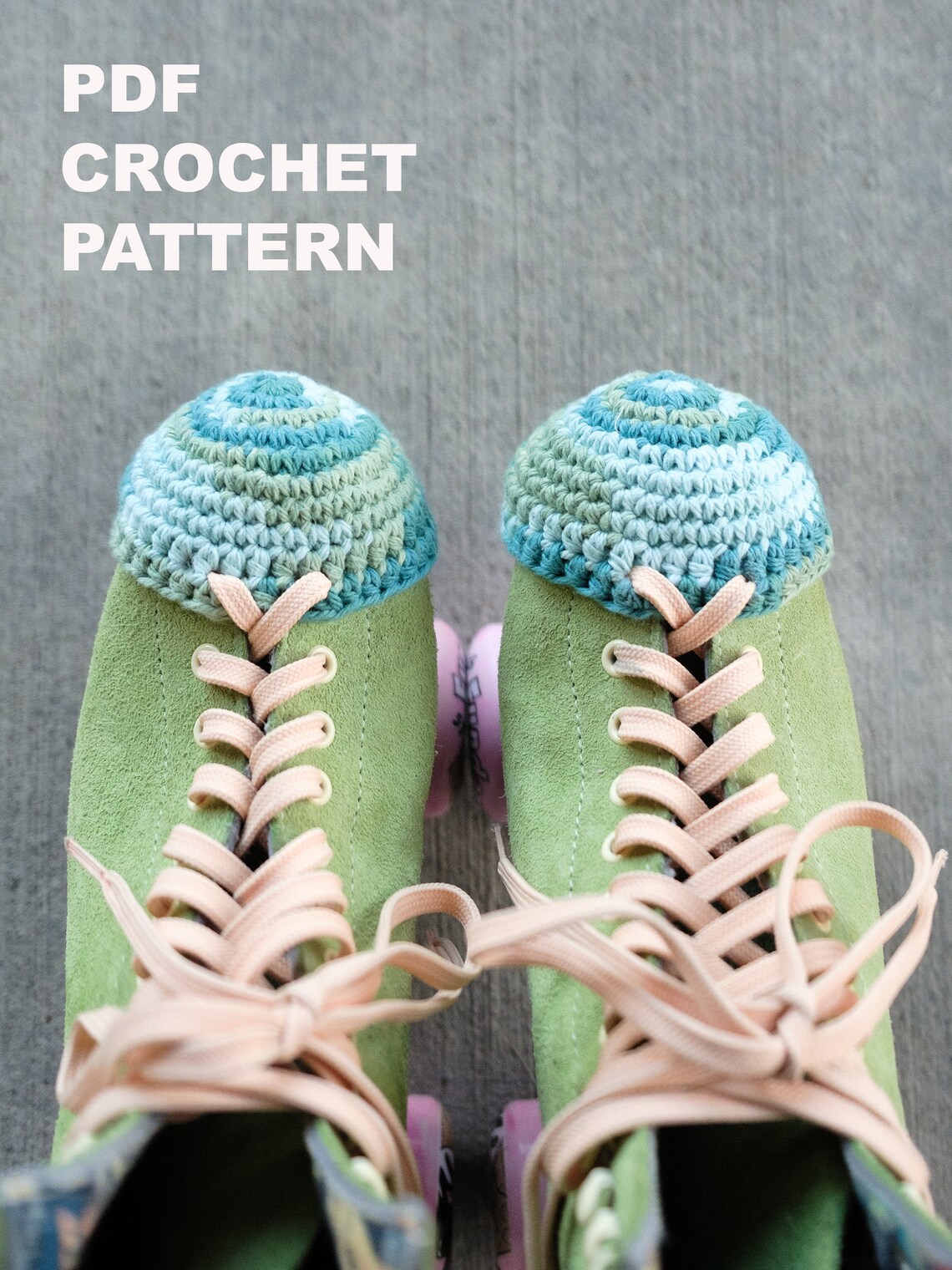 Roller Skate Toe Guard CROCHET PATTERN Solid Color/ombre & Stripes - Etsy