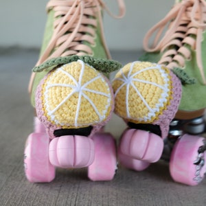 Crochet Roller Skate Toe Guard - Pink Lemonade - Etsy