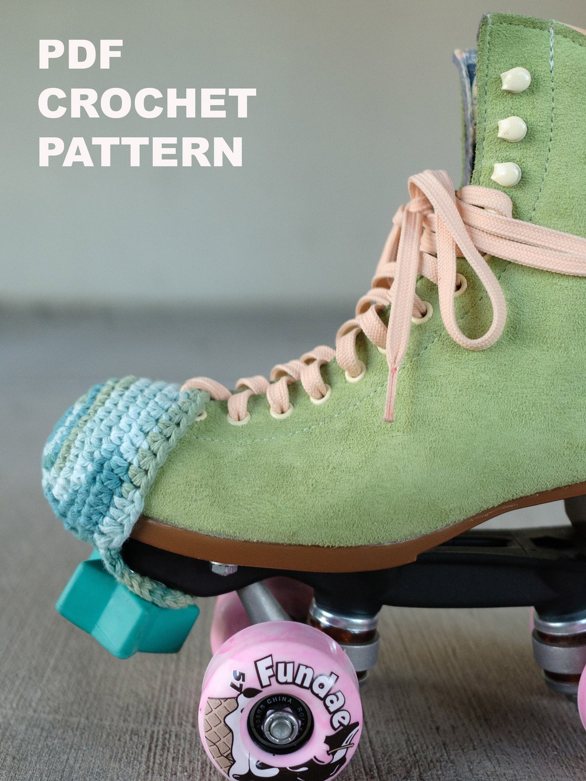 Roller Skate Toe Guard CROCHET PATTERN Solid Color/ombre & Stripes - Etsy