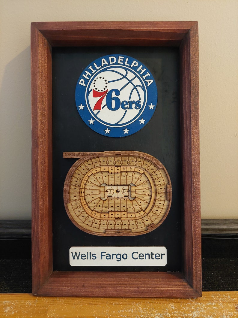 76ers Logo and 3D Arena Wall Hanging - Etsy