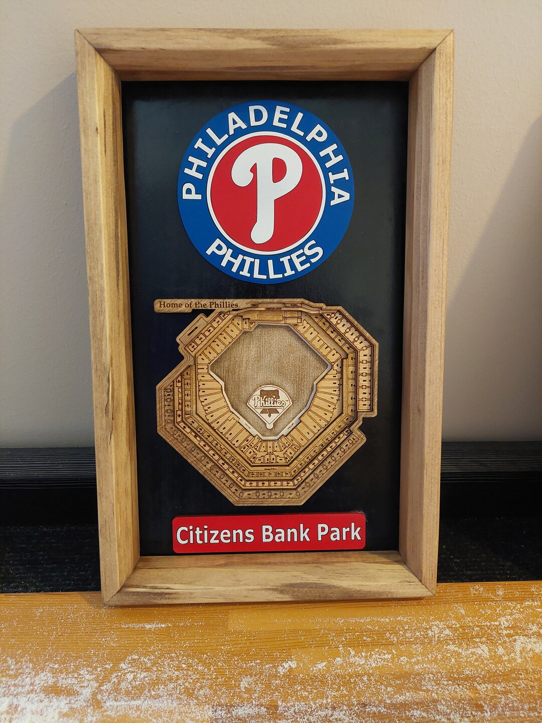 Phillies Logo and 3D Stadium Wall Hanging - Etsy