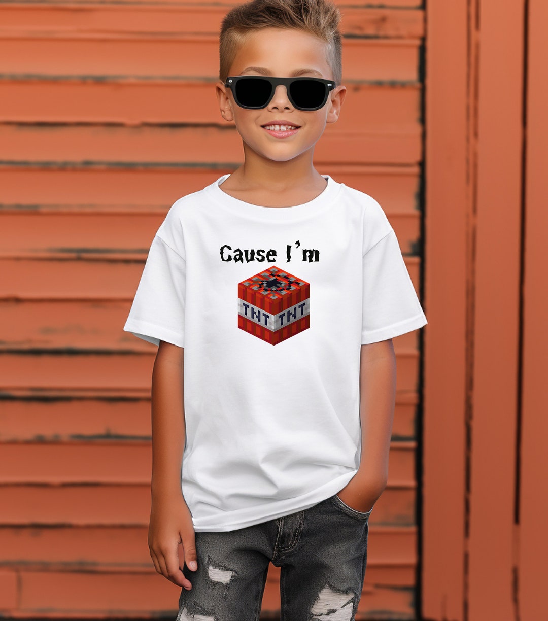 IM TNT Kids Shirt ACDC Minecraft Gift for Gamer Gamer Gift Shirt - Etsy