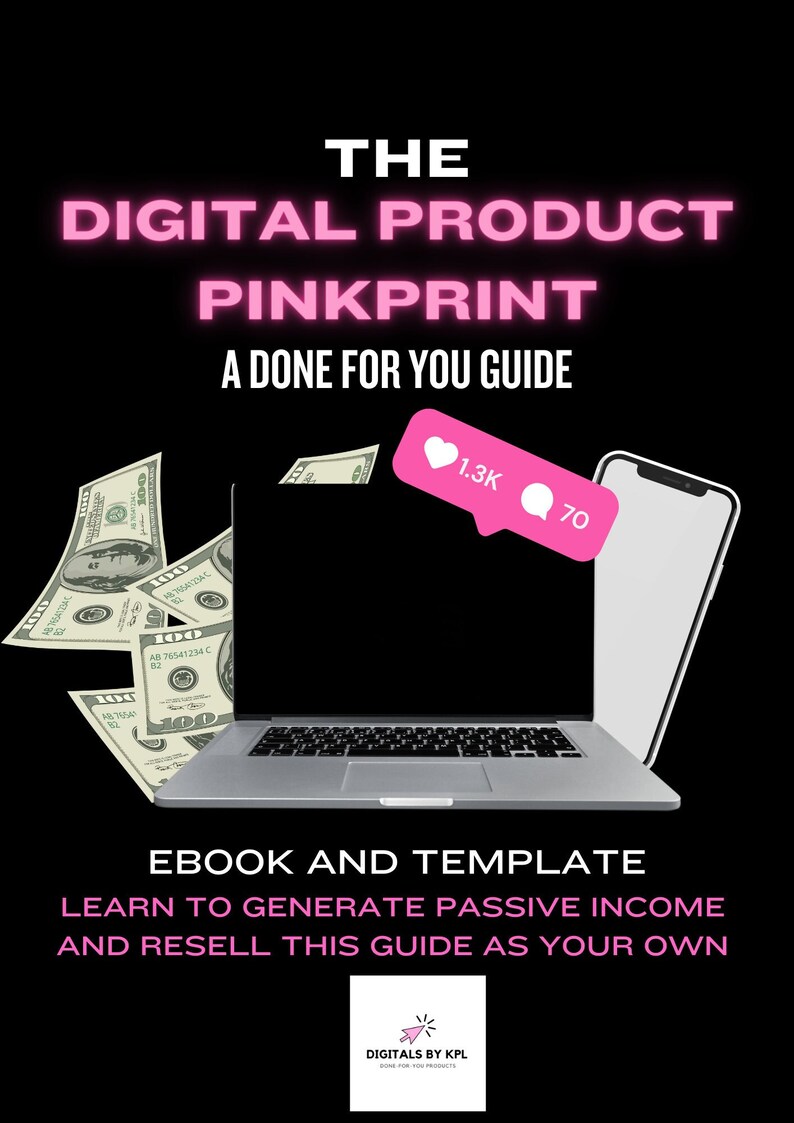 MRR: the Digital Pink Print | A Done for You Guide & Template - Etsy