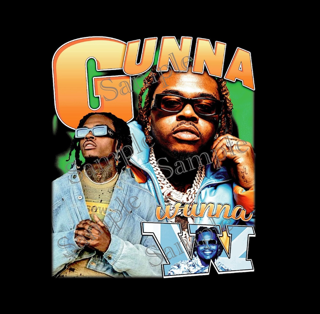 Gunna PNG Design. Wunna Concert Inspired Design. Rap Tee. Printable ...