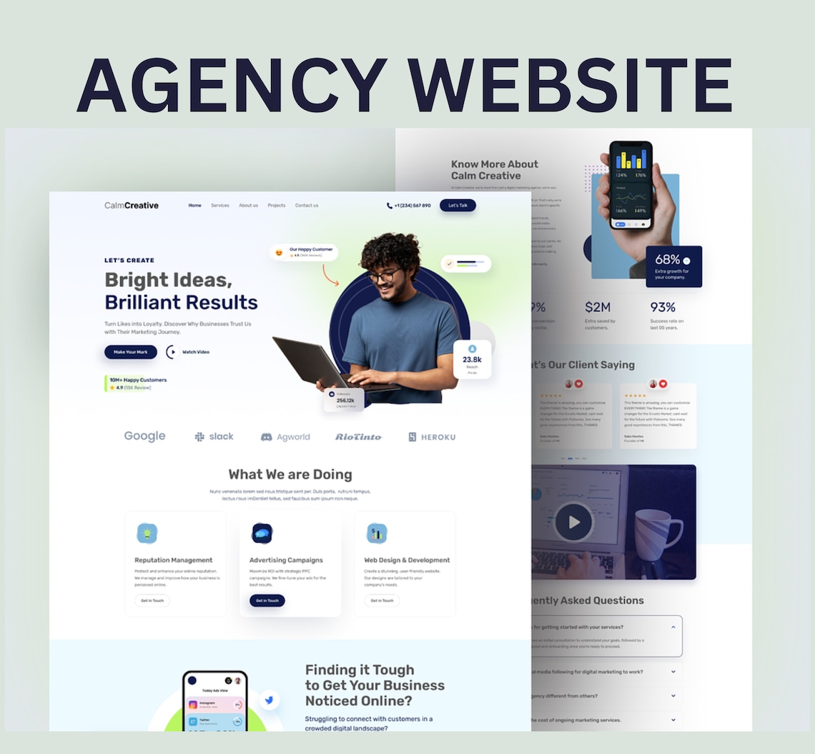 Build Wp Agency Website, Onlyfans Modeling Website, Smma, Management, Digital Agency - Etsy