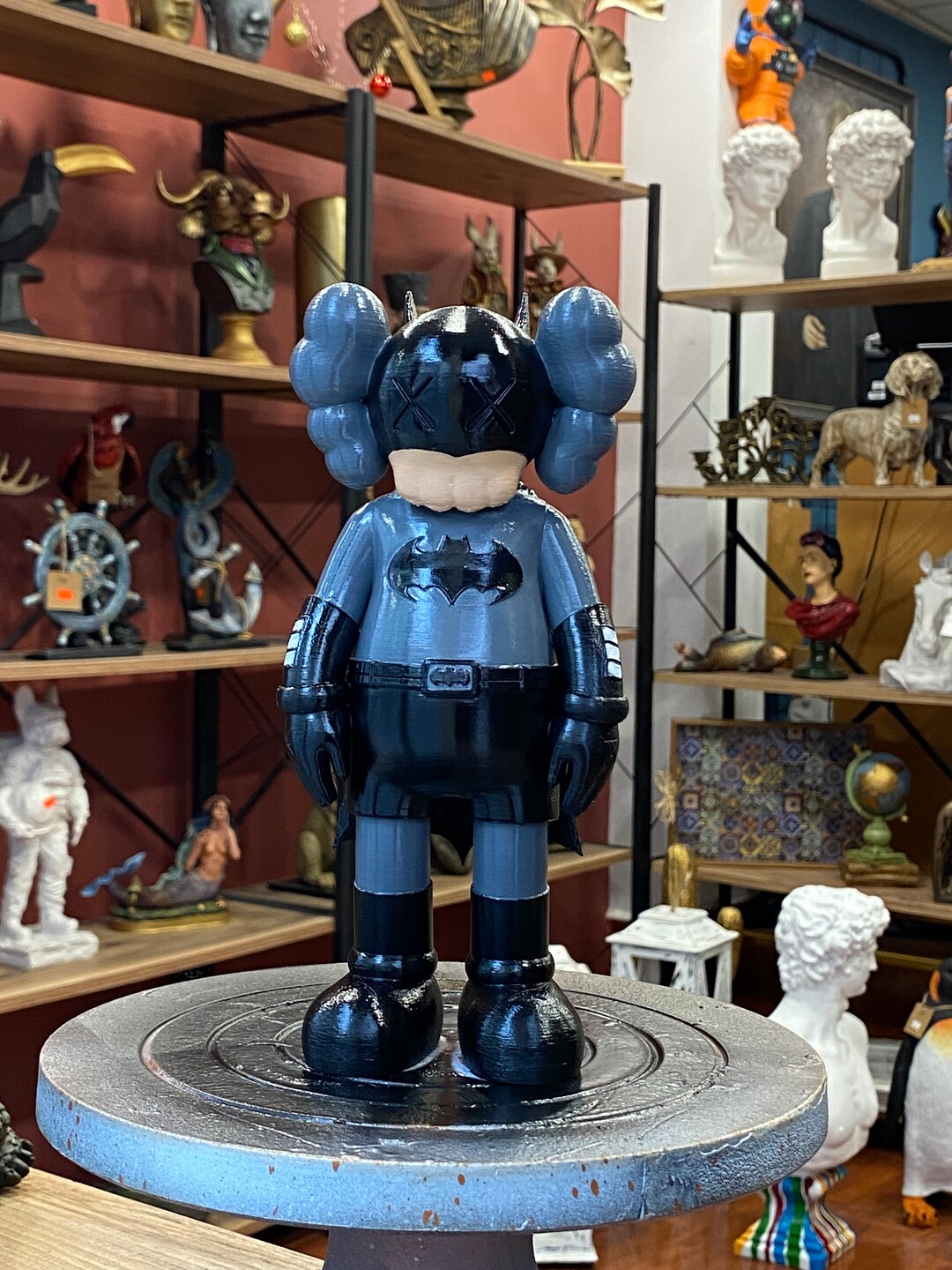 Kaws Batman Figure Custom Scuptures Home Decor Unique Art Objects - Etsy