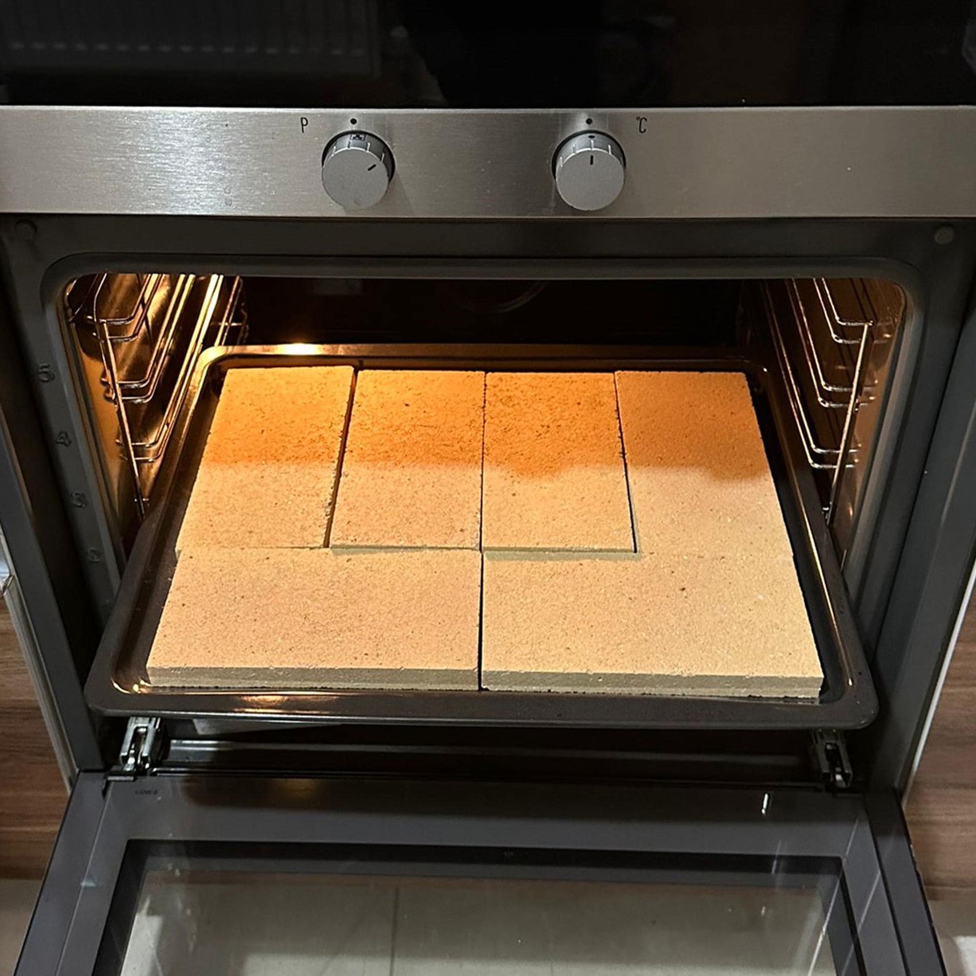 6 Baking Stones, Oven Stone, Baking Stone for Pizza and Bread Making, 6 ...