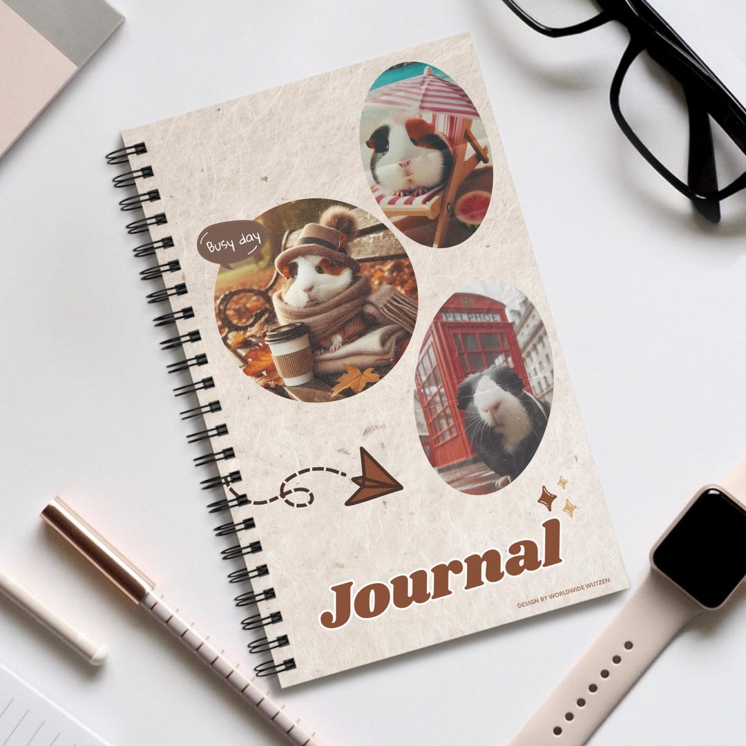 Guinea Pig Planner | Guinea Pig School Notebook Spiral Book | Guinea ...