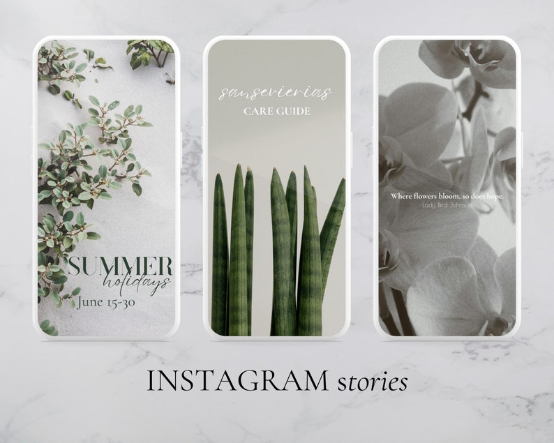 Plant Shop Canva Template Editable, Houseplants Social Media Content ...