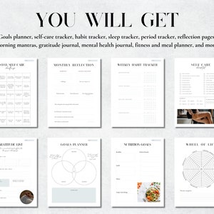 Wellness Planner Printable, Ultimate Self-care Digital Download, Goals ...