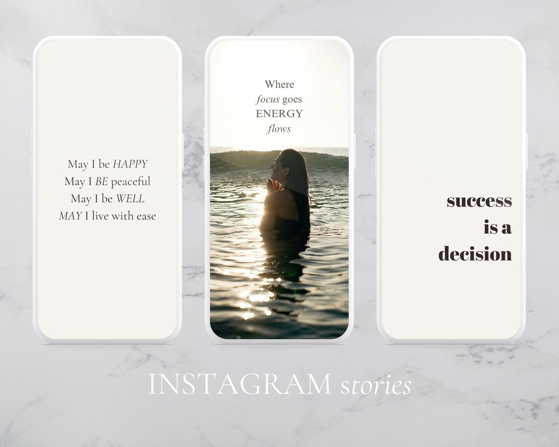 Mindfulness Instagram Template, Mindfulness Social Media Post, Editable ...
