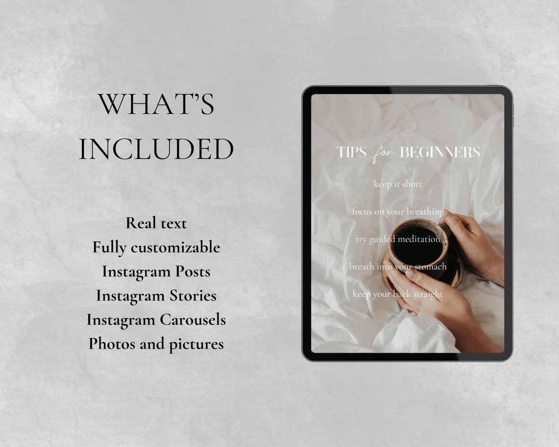 Holistic Health Coach Canva Template, Wellness Editable Instagram ...