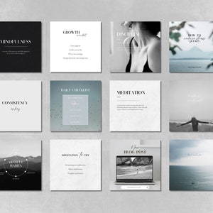 Holistic Health Coach Canva Template, Wellness Editable Instagram ...