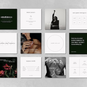 Wellness Coach Canva Template, Holistic Health Editable Instagram ...