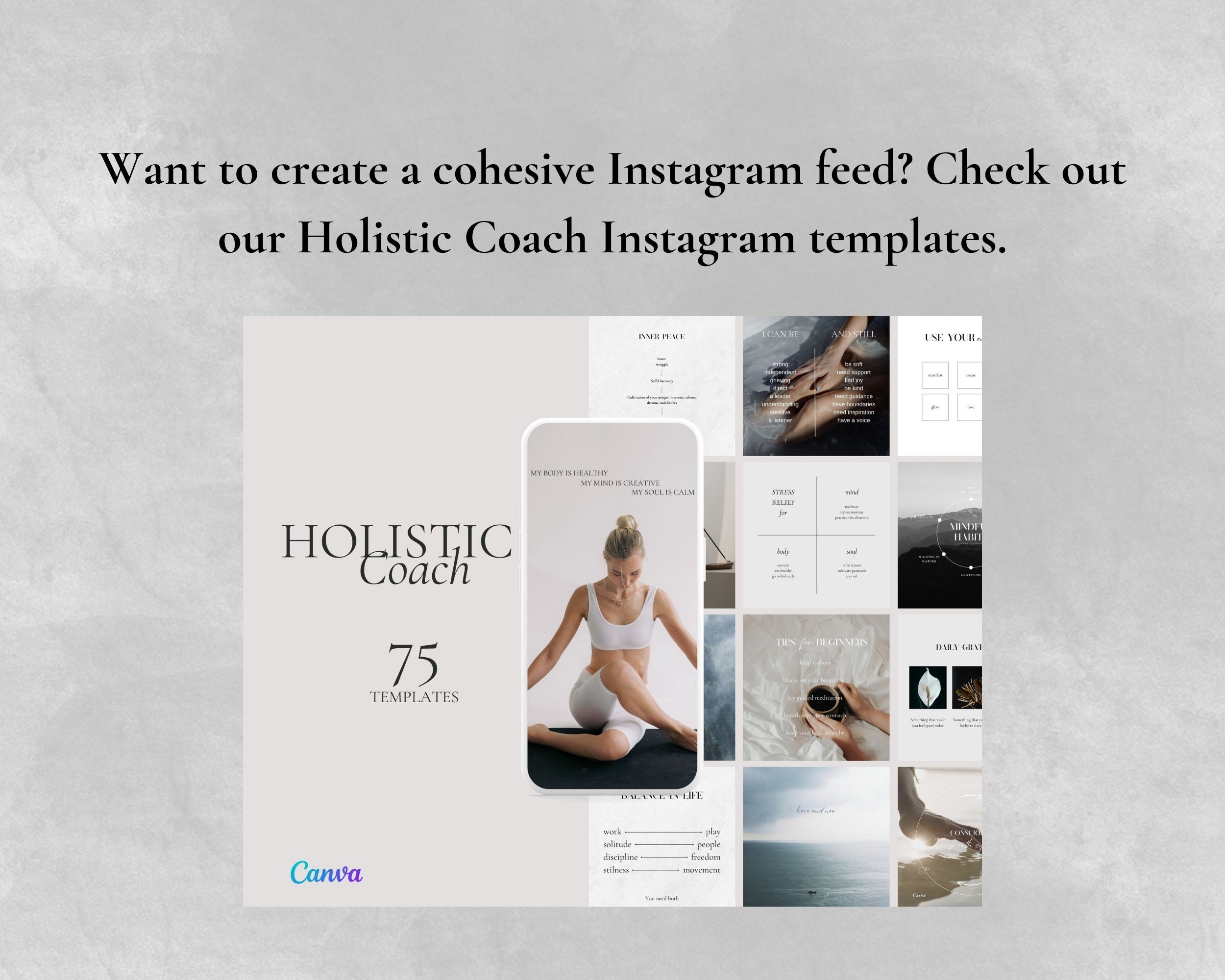Holistic Coach Instagram Highlights, Life Coaching Social Media Story Covers, Editable Coach ...