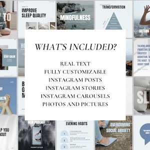 Mental Health Coach Canva Template, Psychologist Editable Instagram ...