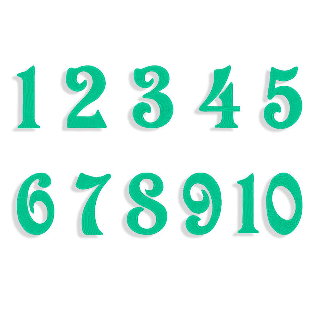 Tribal Numbers Embroidery Designs, Numbers Embroidery Design. Multiple ...