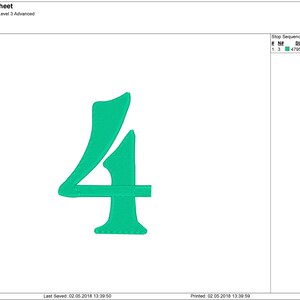 Tribal Numbers Embroidery Designs, Numbers Embroidery Design. Multiple ...
