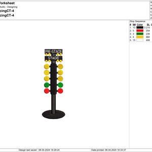 Drag Racing Tree Embroidery Designs, Drag Racing Embroidery Design ...