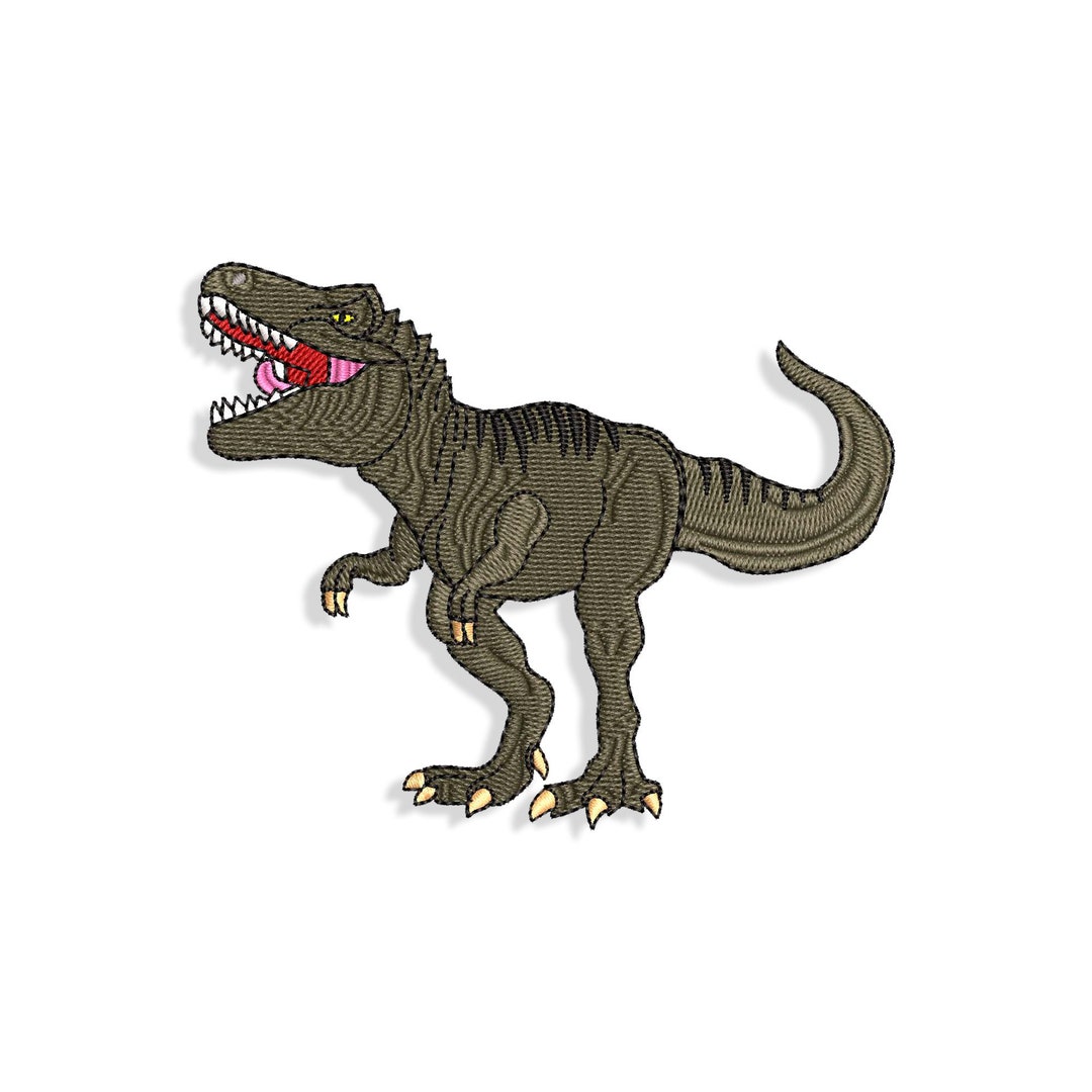 T-rex Dinosaur Embroidery Designs, T-rex Embroidery Design. Multiple ...