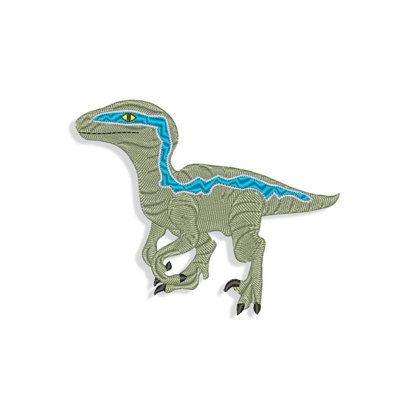 Velociraptor Dinosaur Embroidery Designs, Velociraptor Embroidery ...