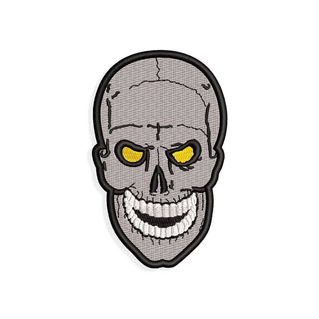 Skull Embroidery Designs, Halloween Embroidery Design. Multiple Sizes ...