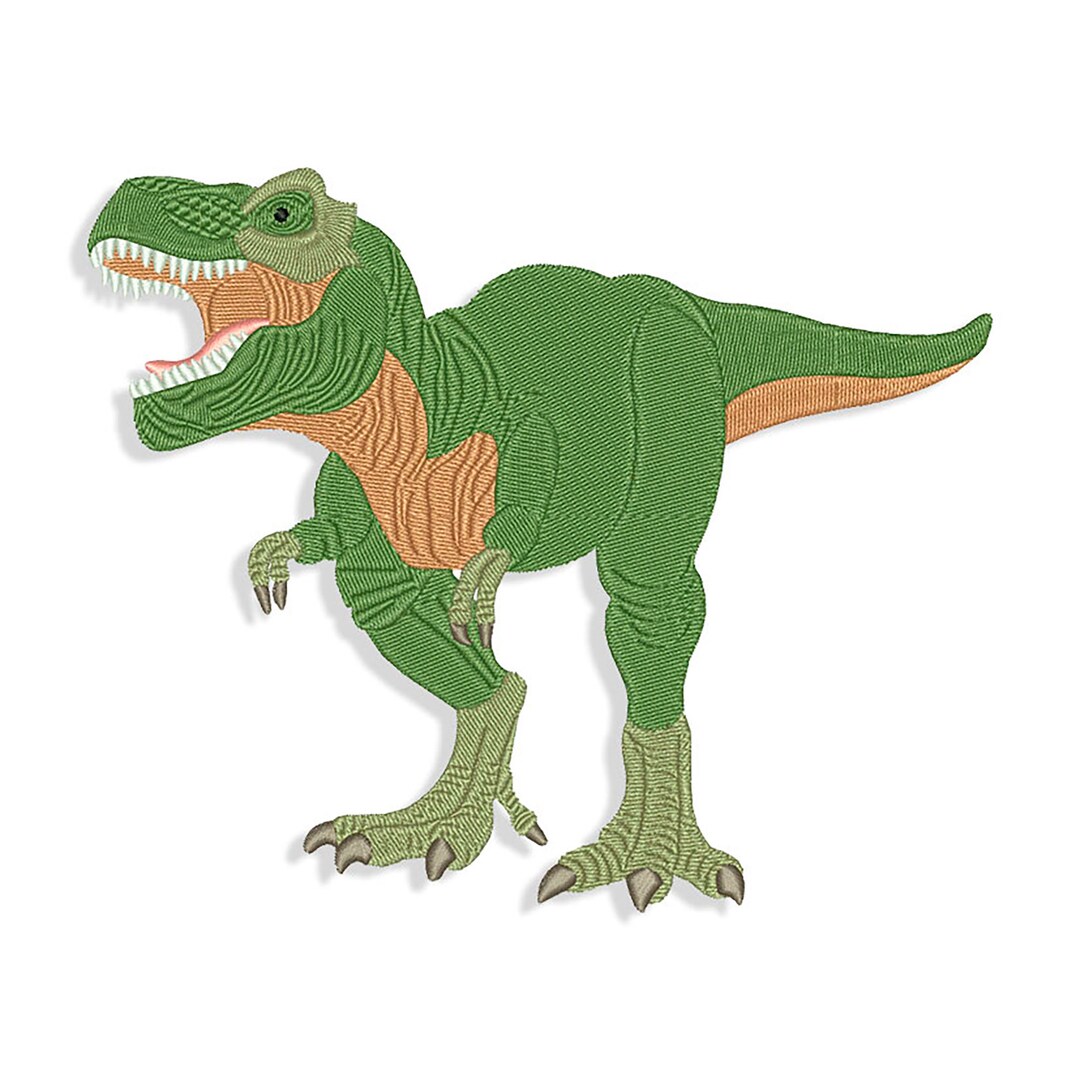 T-rex Dinosaur Embroidery Designs, T-rex Embroidery Design. Multiple ...