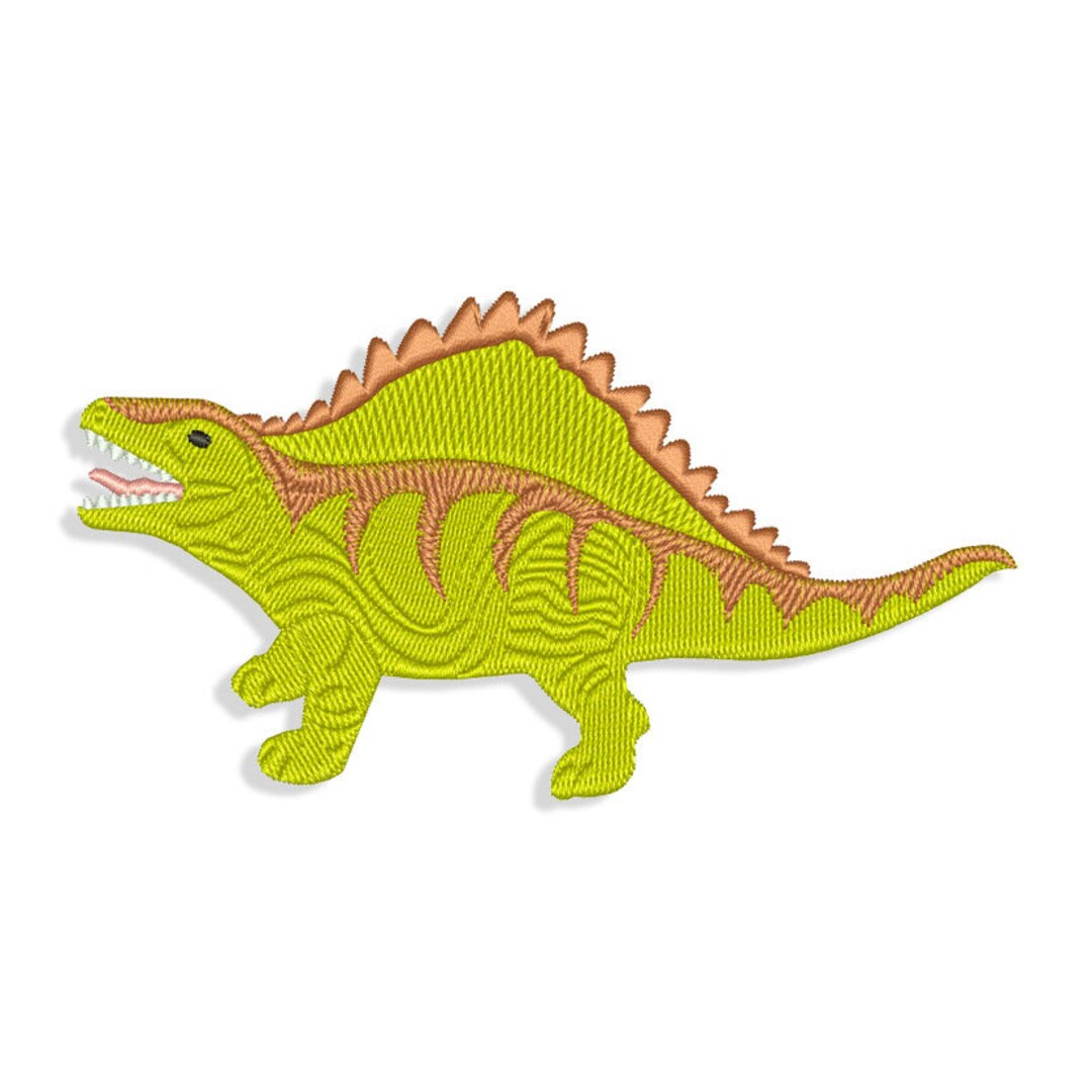 Baby Dimetrodon Dinosaur Embroidery Design Files. Sizes 2", 3", 4", 5 ...