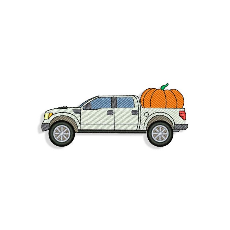 Halloween Truck Embroidery Design Files. Sizes 2", 3", 4", 5", 6", 7 ...