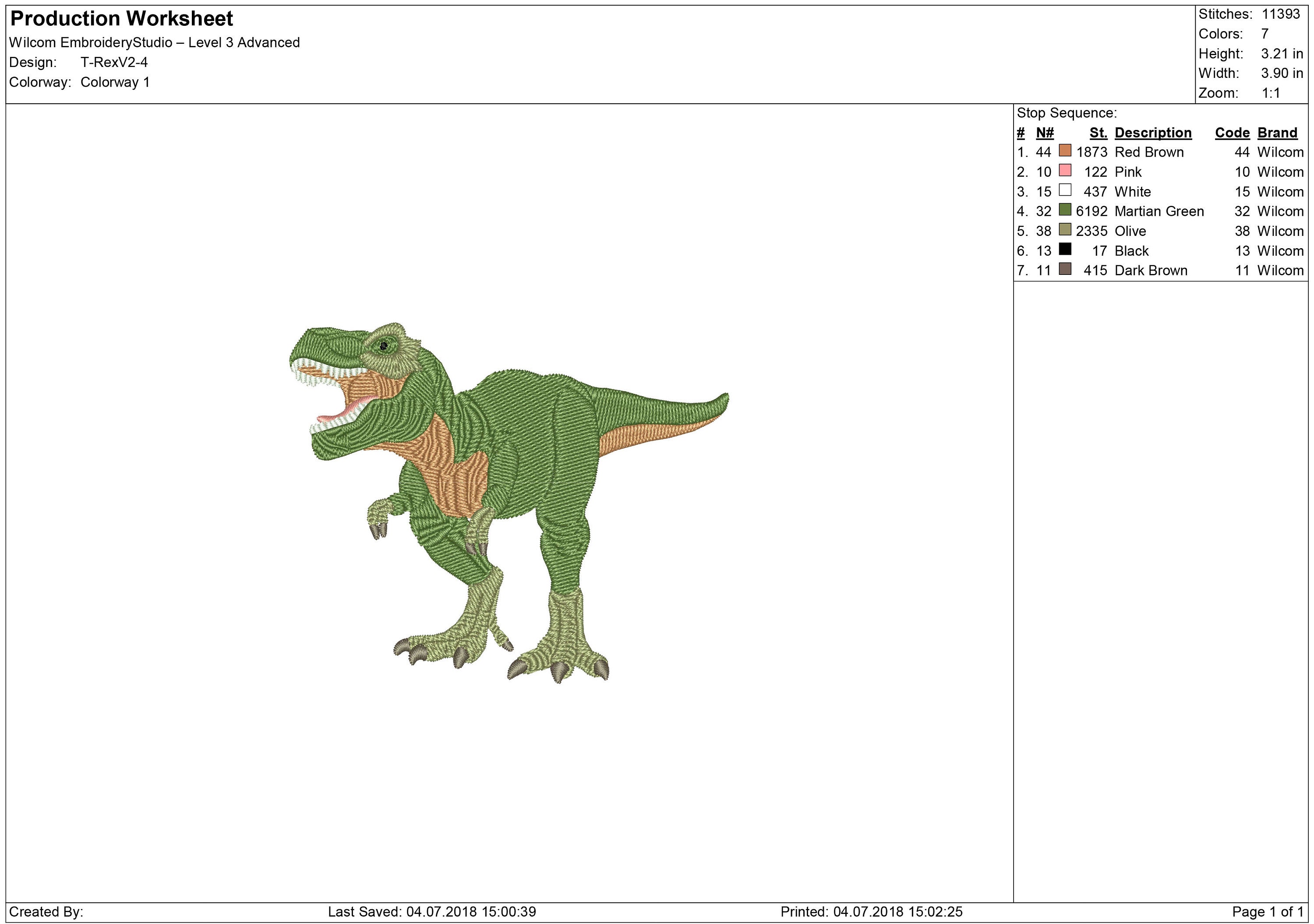 T-rex Dinosaur Embroidery Designs, T-rex Embroidery Design. Multiple ...