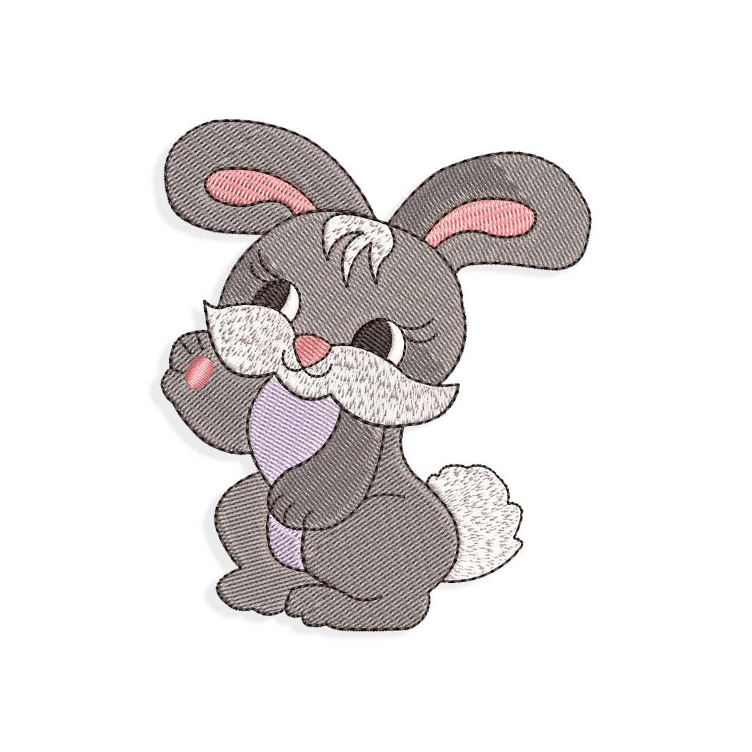Bunny Embroidery Designs, Rabbit Embroidery Design. Multiple Sizes and ...