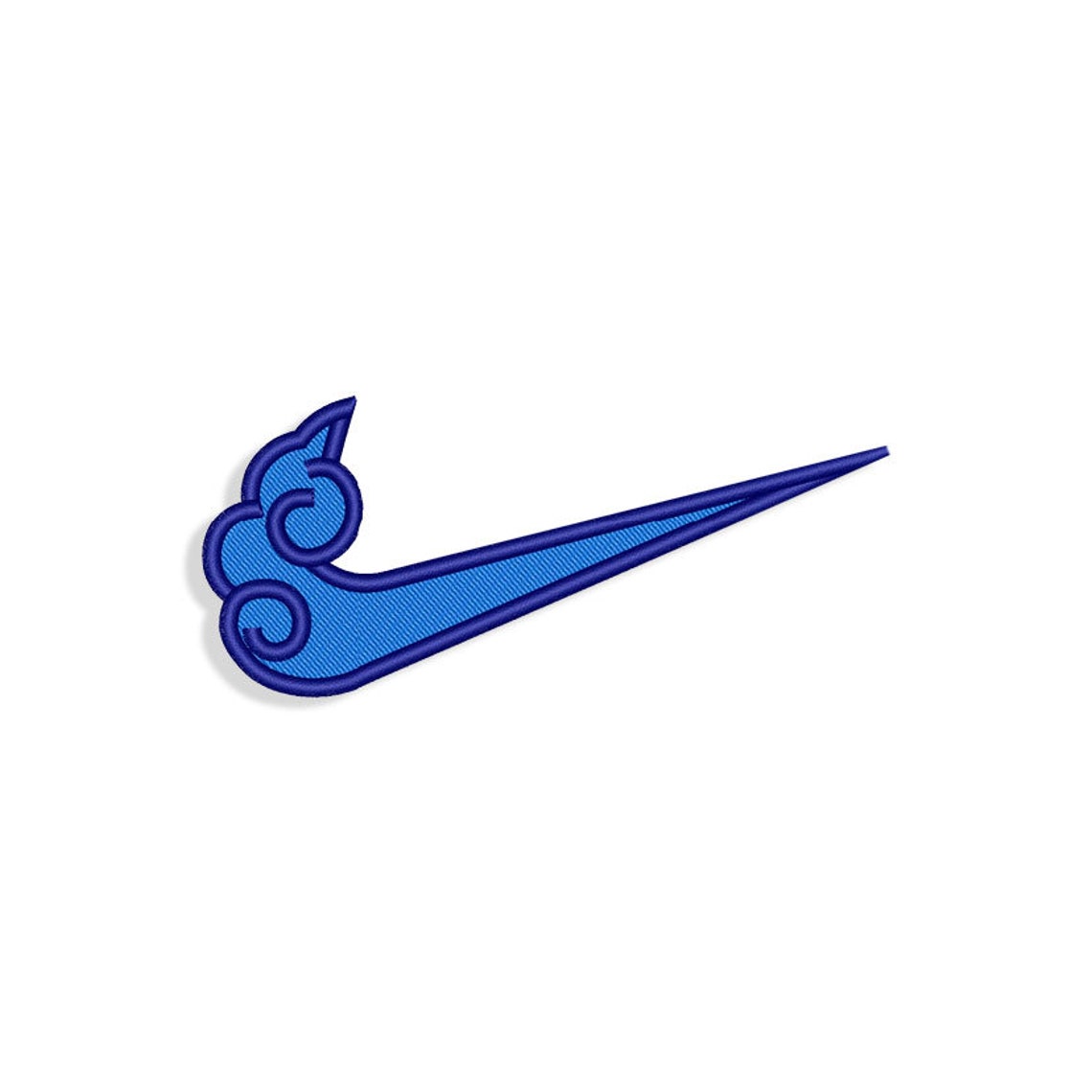 Cloud Embroidery Designs, Swoosh Embroidery Design. Multiple Sizes and ...