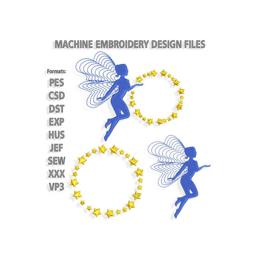 Monogram Frame Embroidery Designs, Pixie Embroidery Design. Sizes 2", 3 ...