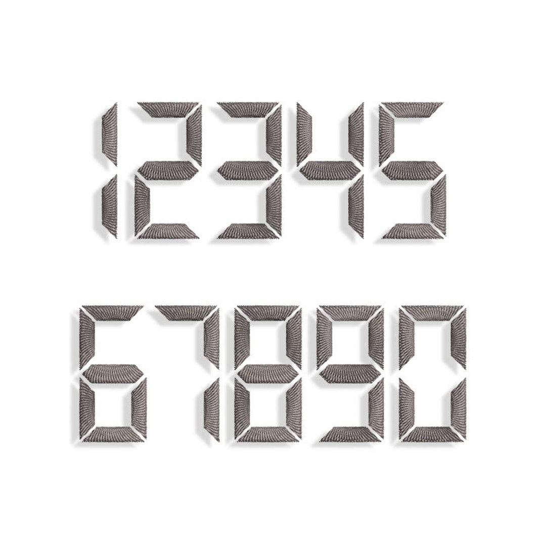 Sport Numbers Embroidery Designs, Calculator Numbers Embroidery Design ...