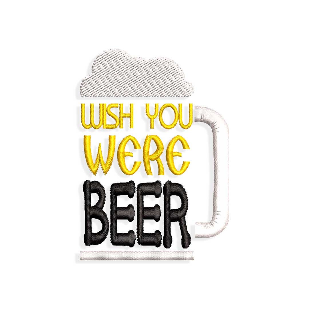 Beer Embroidery Designs, Glass of Beer Embroidery Design. Multiple ...