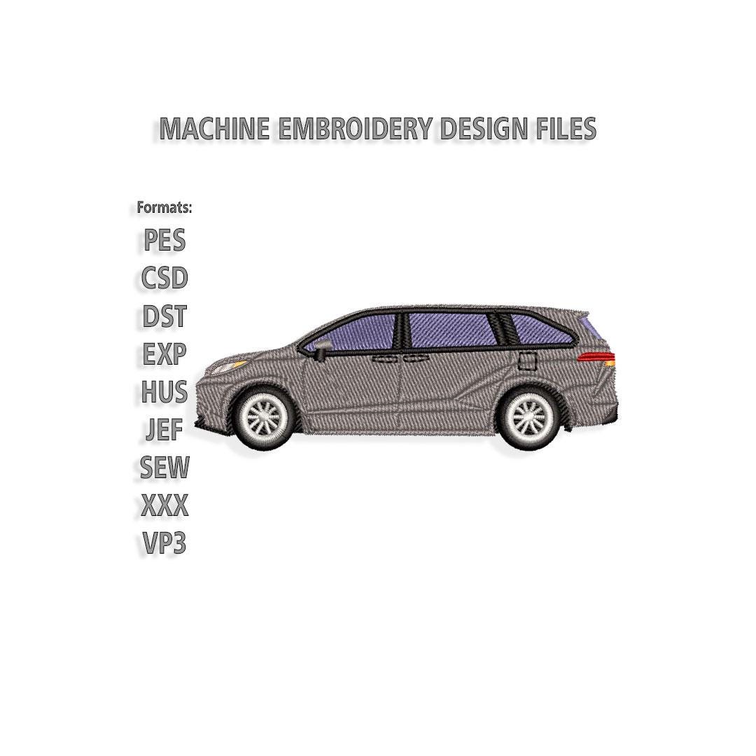 Car Embroidery Designs, Van Embroidery Design. Multiple Sizes and ...