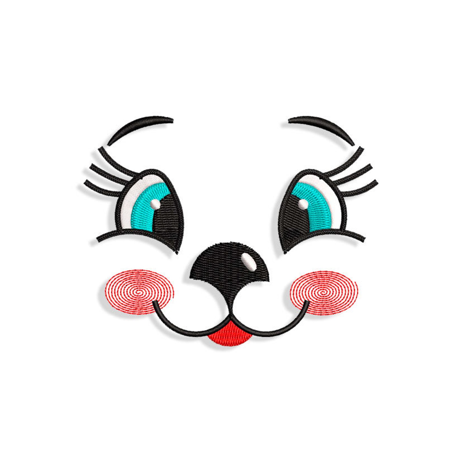 Face Embroidery Designs, Doll Face Embroidery Design. Multiple Sizes ...