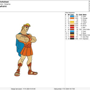 God Embroidery Designs, Hercules Embroidery Design. Multiple Sizes and ...