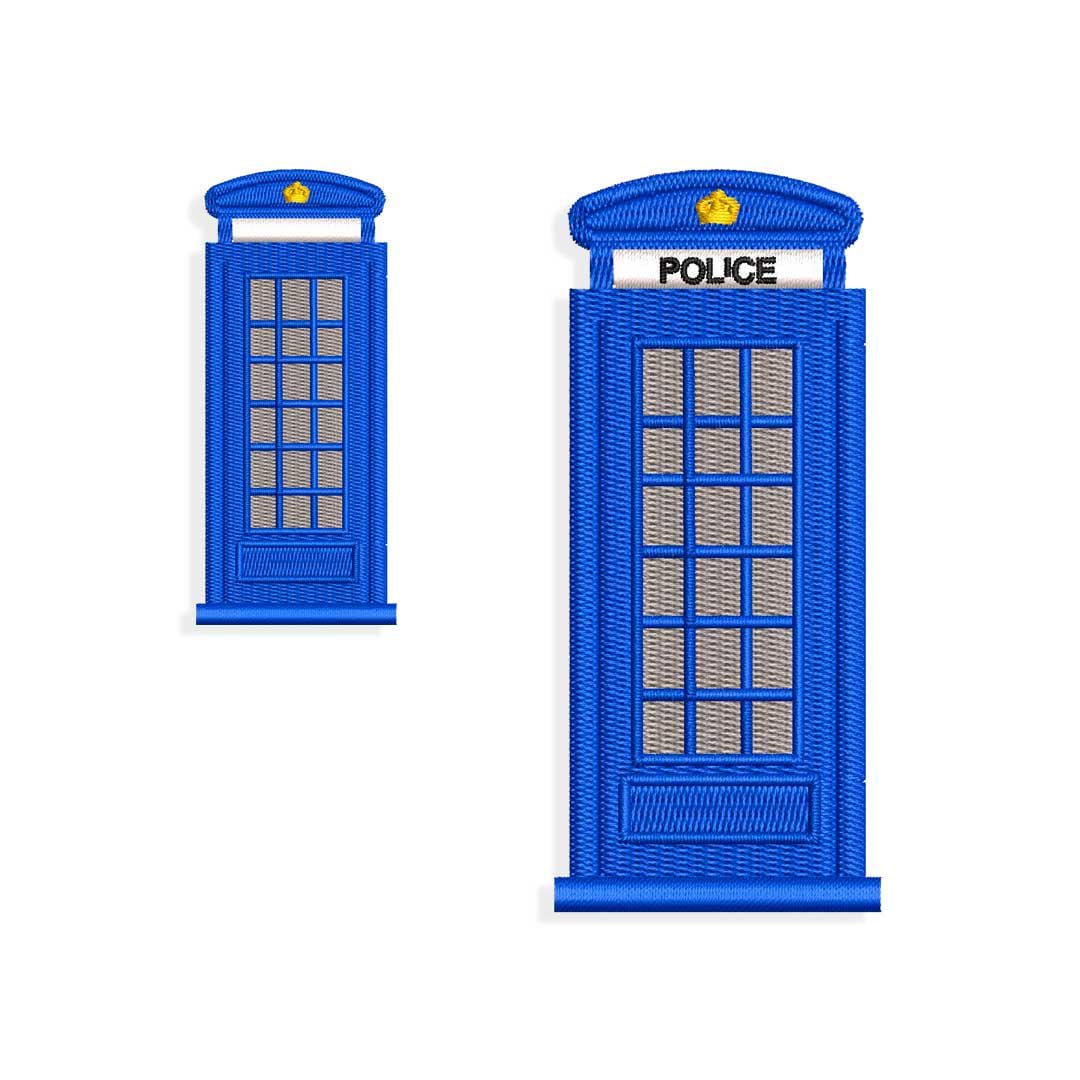 London Police Box Embroidery Designs, Tardis Embroidery Design ...